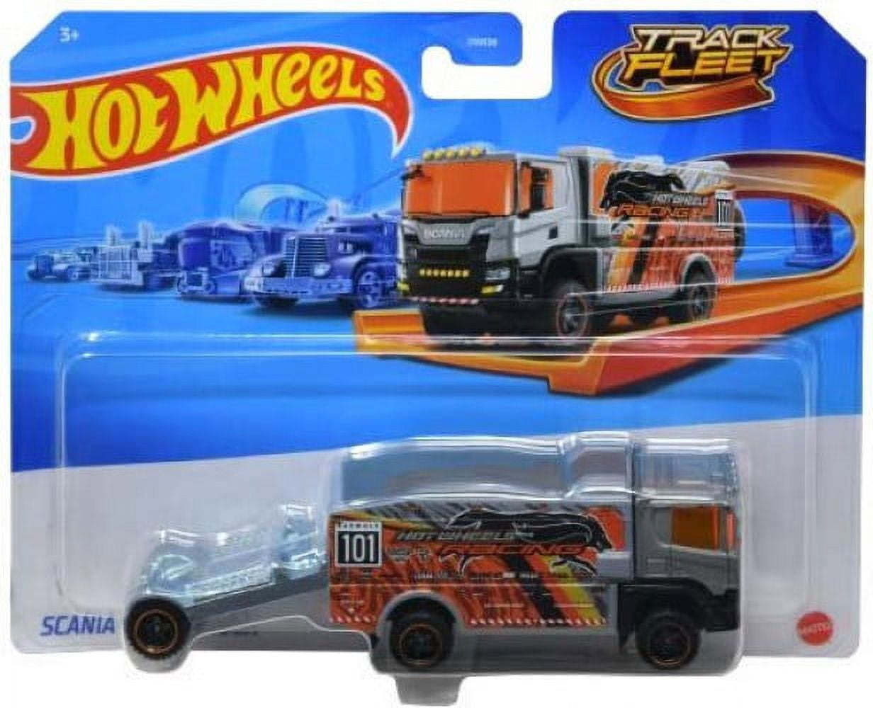 Hot Wheels Track Fleet Scania Rally Truck Die Cast Car - Walmart.com