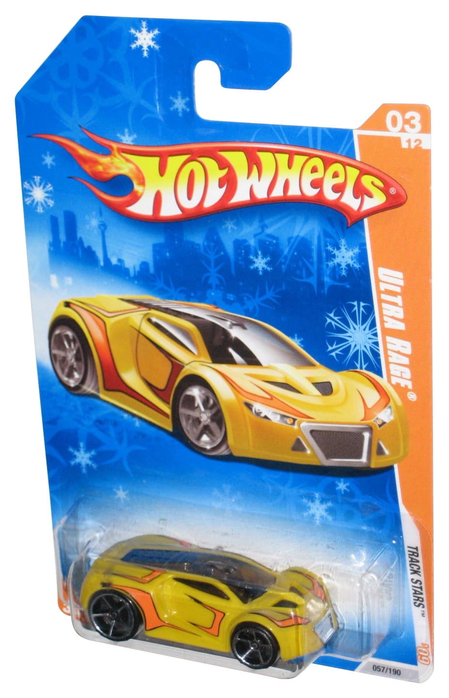 Hot Wheels Track Stars '09 03/12 Yellow Ultra Rage Toy Car 057/190 ...