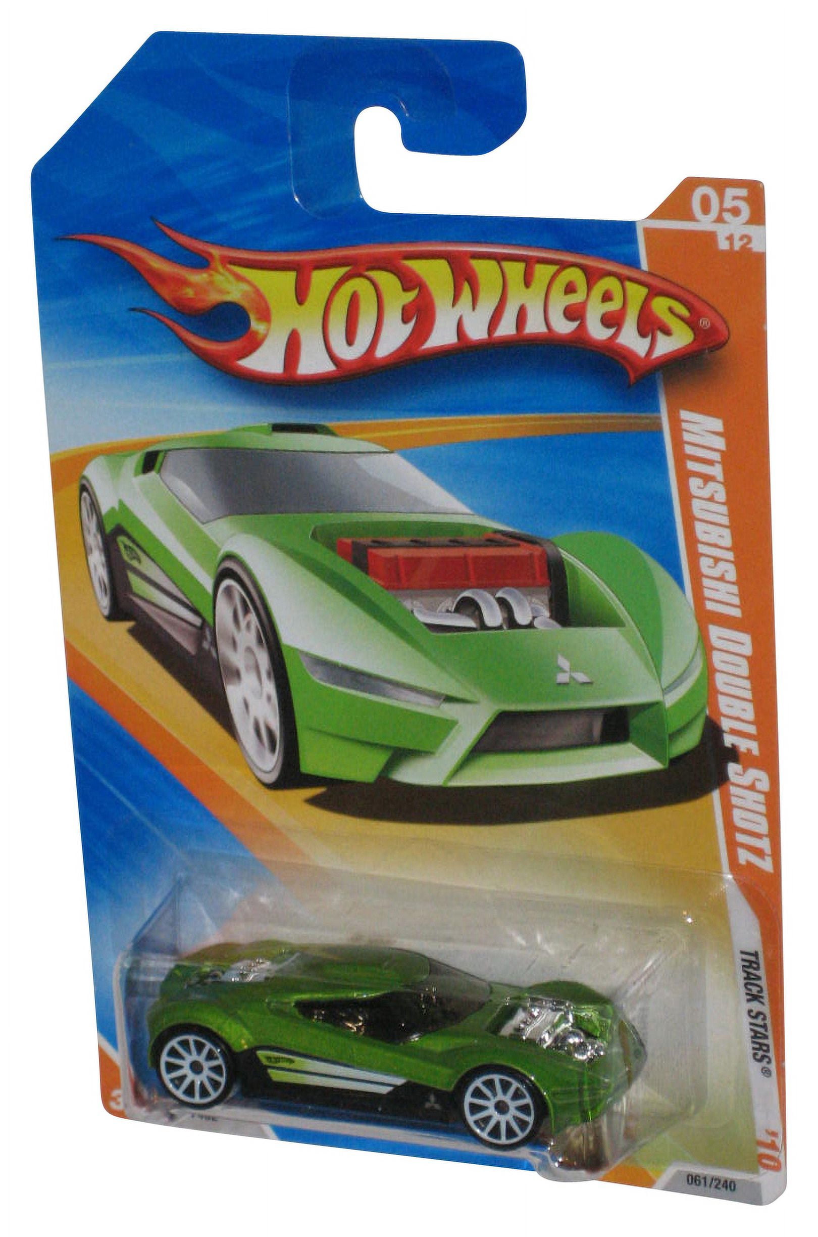 Hot Wheels Track Stars '10 Green Mitsubishi Double Shotz Toy Car 061/240 - Walmart.com