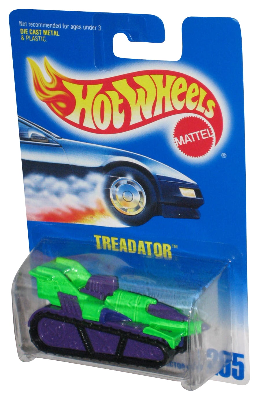 Hot Wheels Treadator Green & Purple (1991) Mattel Collector Toy #205 ...