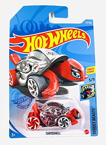 Hot Wheels Turtoshell (Red & Chrome) 2021 Street Beasts - Walmart.com