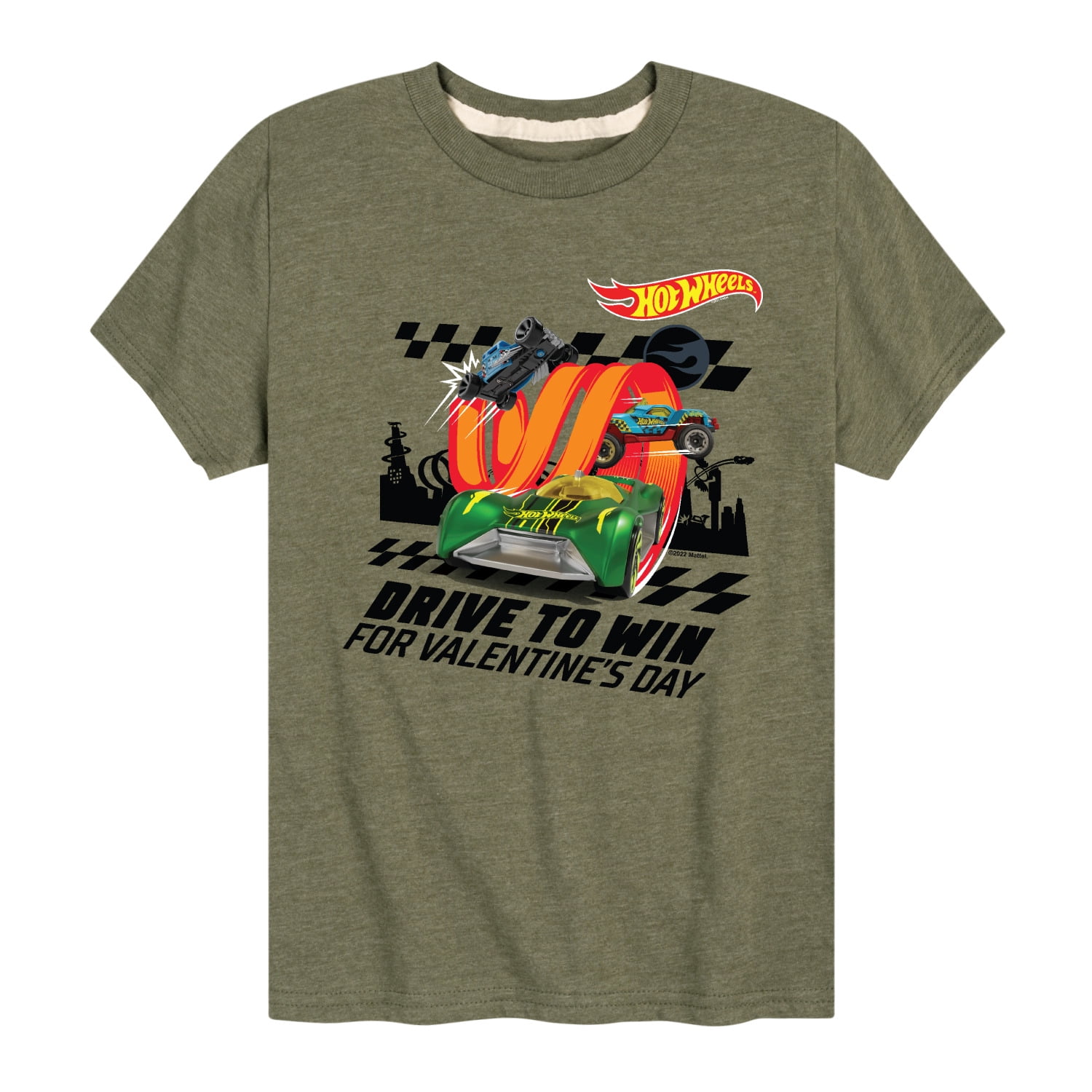 Hot Wheels - Valentine's Drive to Win - Toddler And Youth Short Sleeve ...
