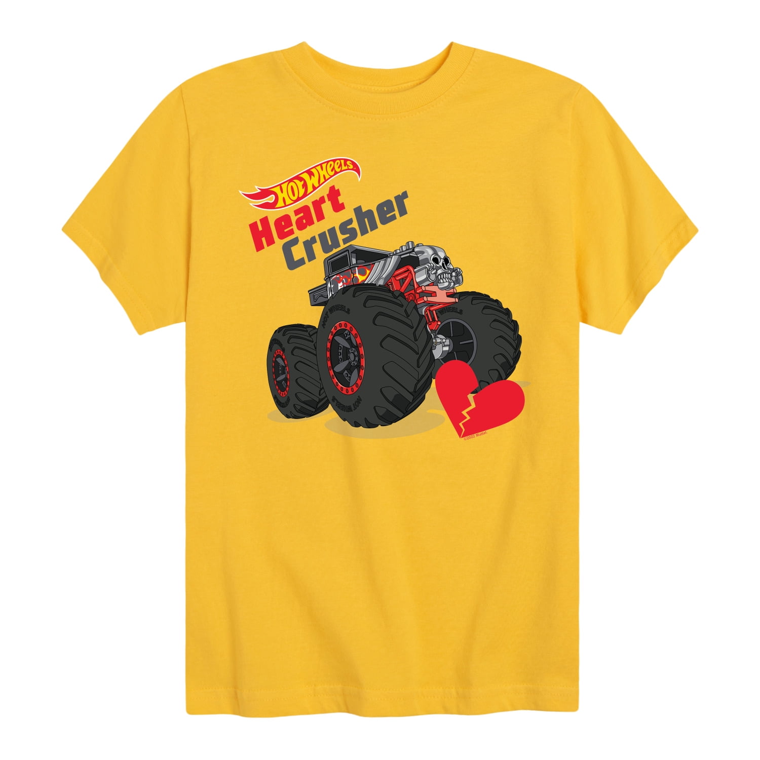 Hot Wheels - Valentine's Heart Crusher - Toddler And Youth Short Sleeve ...