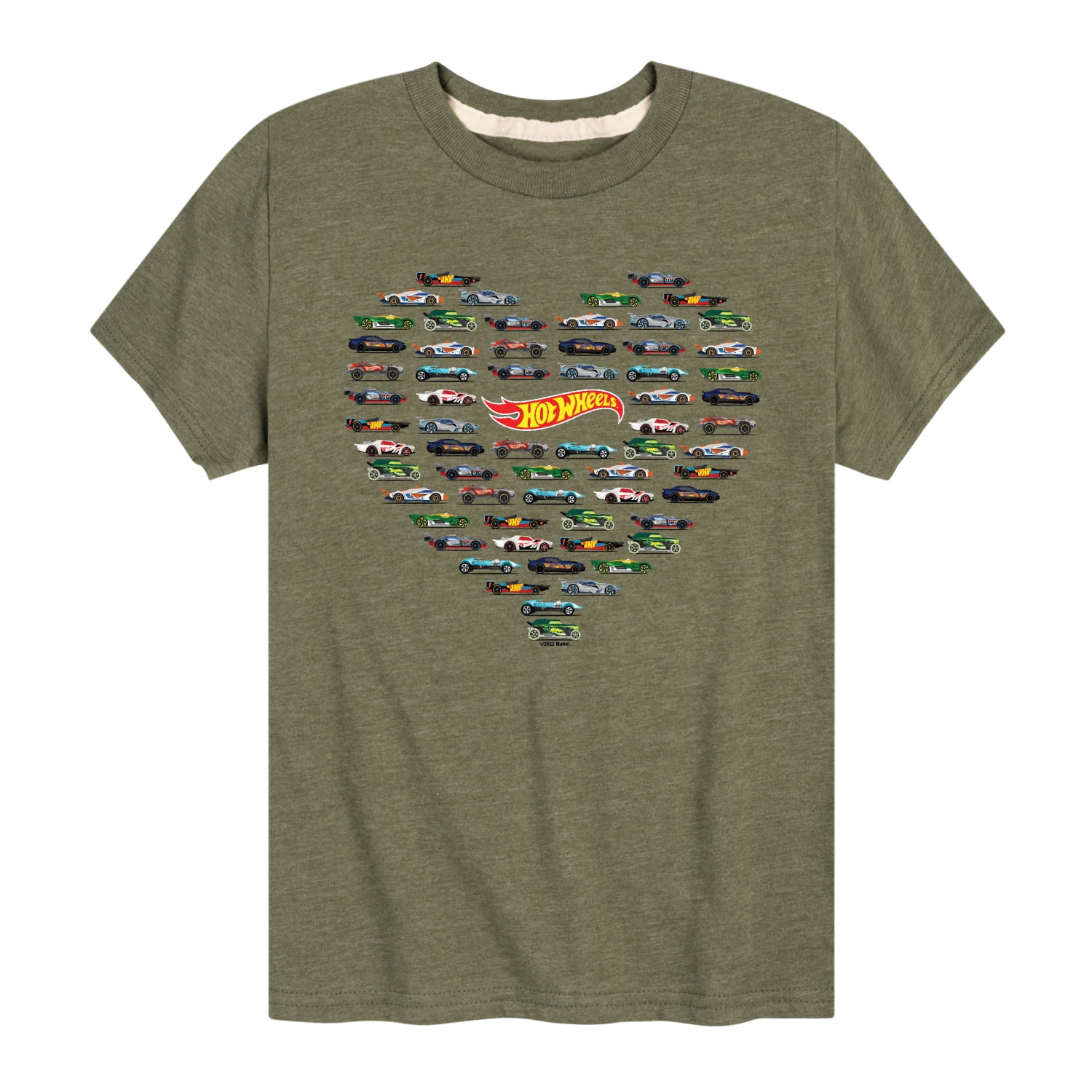 Hot Wheels - Valentine's Hot Wheels Heart - Toddler And Youth Short ...