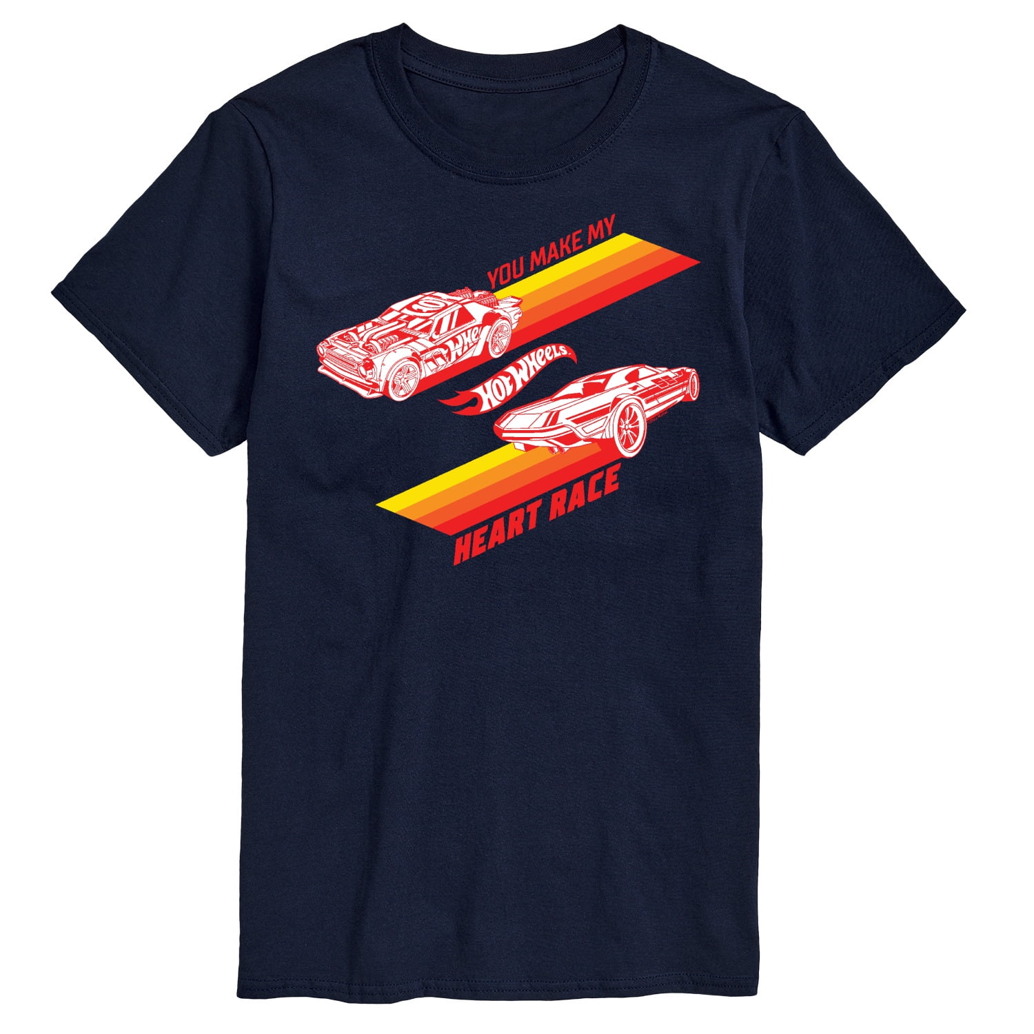 Hot Wheels - Valentine's You Make My Heart Race - Men's Short Sleeve ...