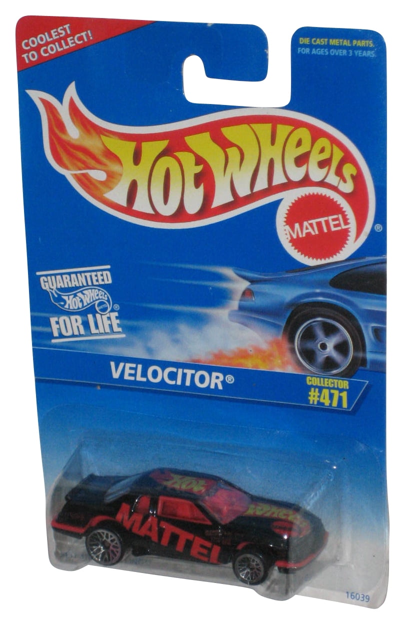 Hot Wheels Velocitor (1995) Mattel Black Die-Cast Toy Car #471 ...
