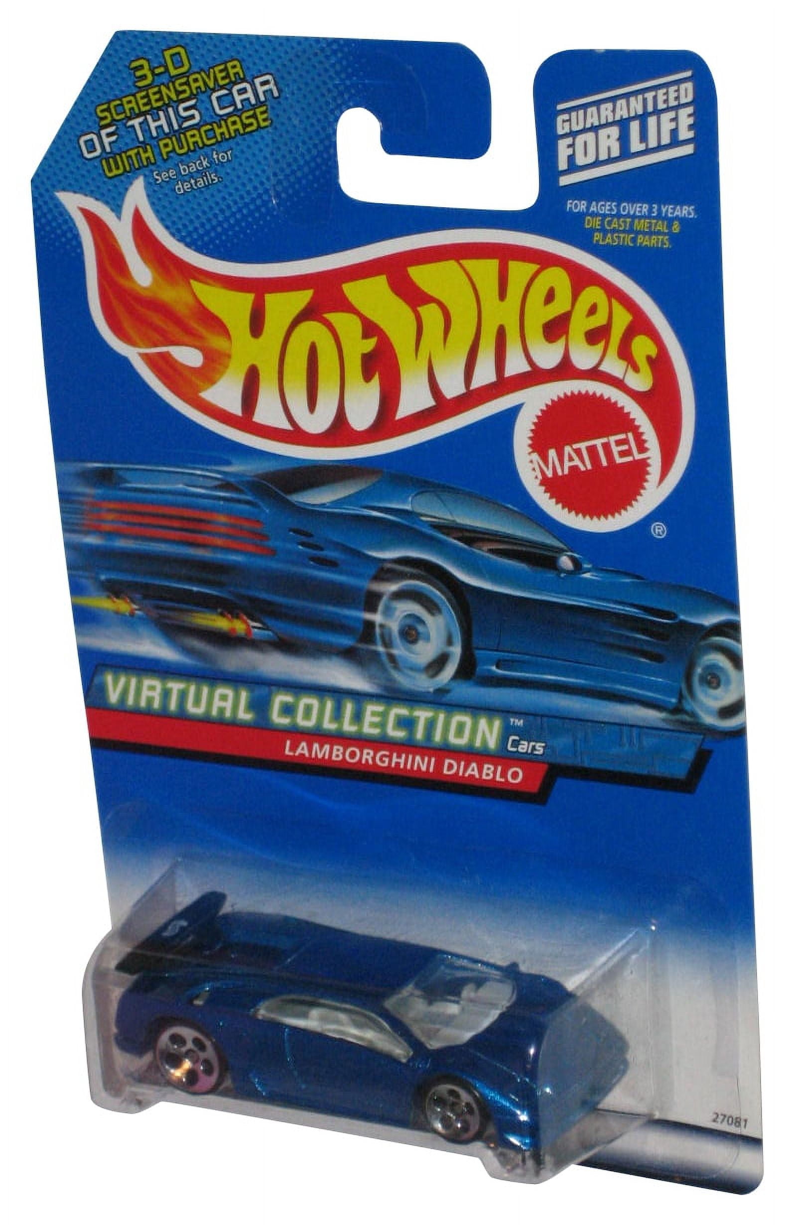 Hot Wheels Virtual Collection (2000) Blue Lamborghini Diablo Toy Car ...