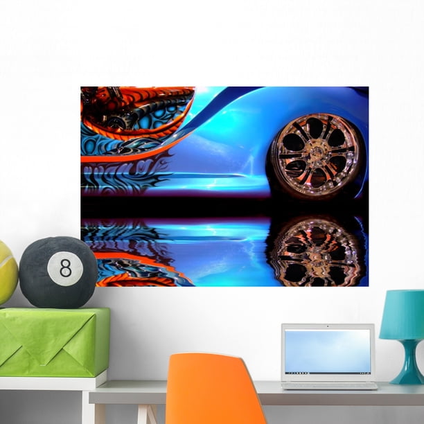 Hot Wheels Wall Mural by Wallmonkeys Peel and Stick Graphic (36 in W x ...