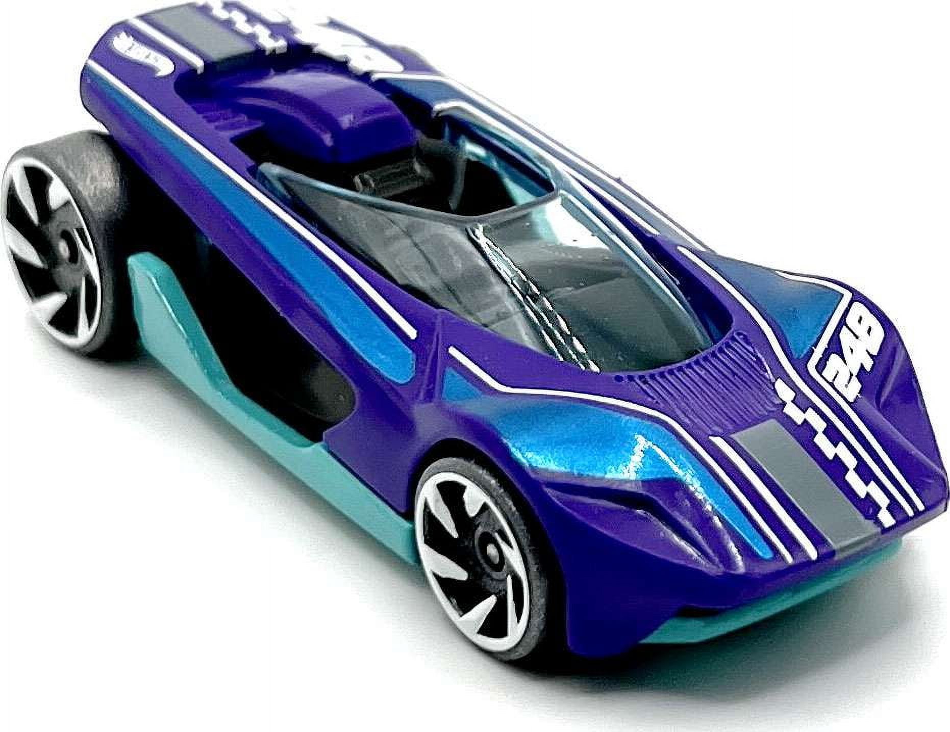 Hot Wheels Warp Speeder Diecast Car (Purple & Teal) (No Packaging ...
