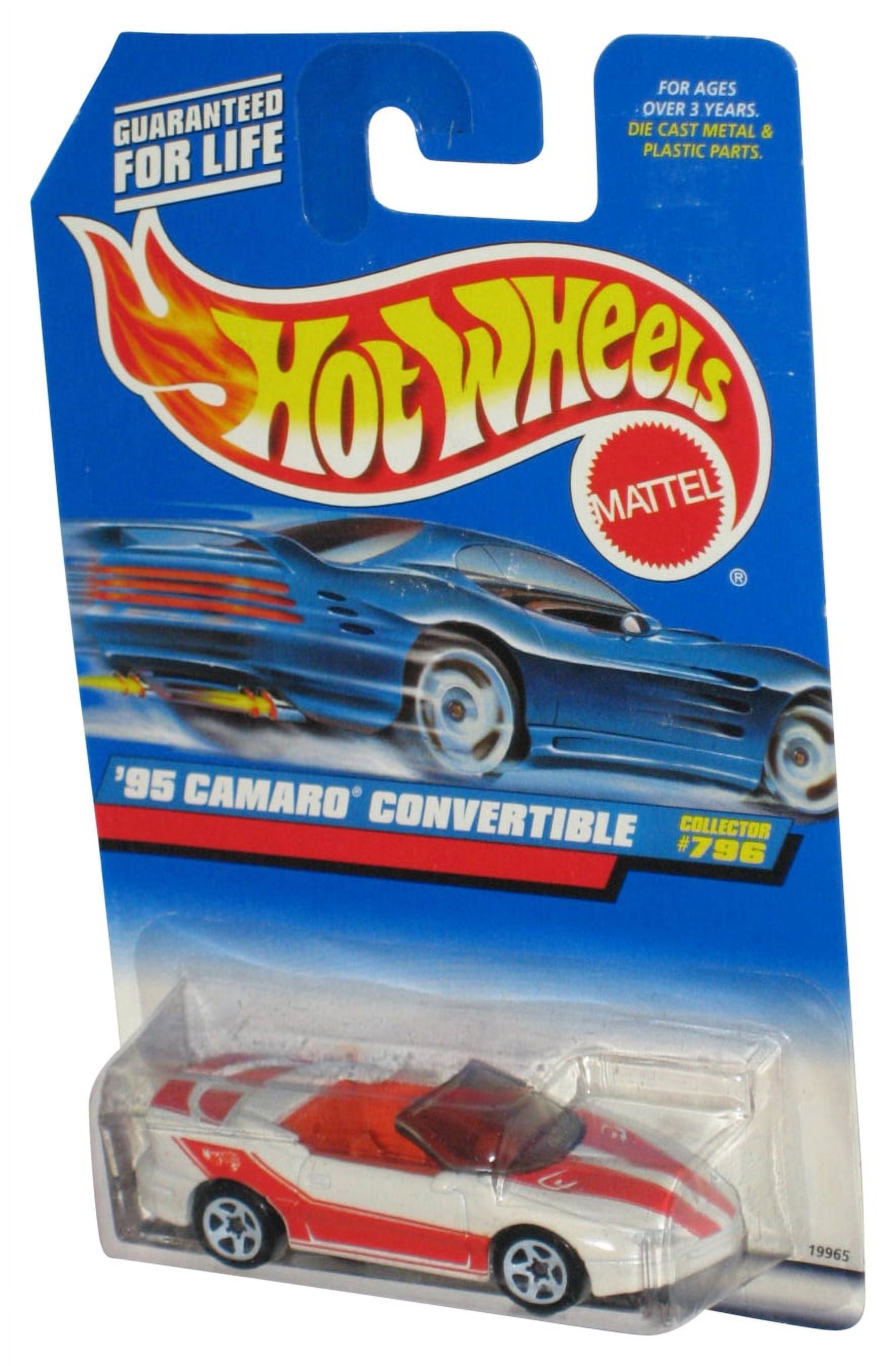 Hot Wheels White '95 Camaro Convertible (1997) Die-Cast Toy Car #796 ...