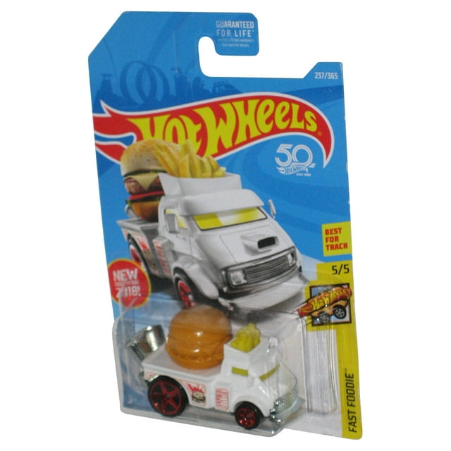 Hot Wheels White Buns of Steel (2020) Fast Foodie #5/5 Toy Car 237/365 ...