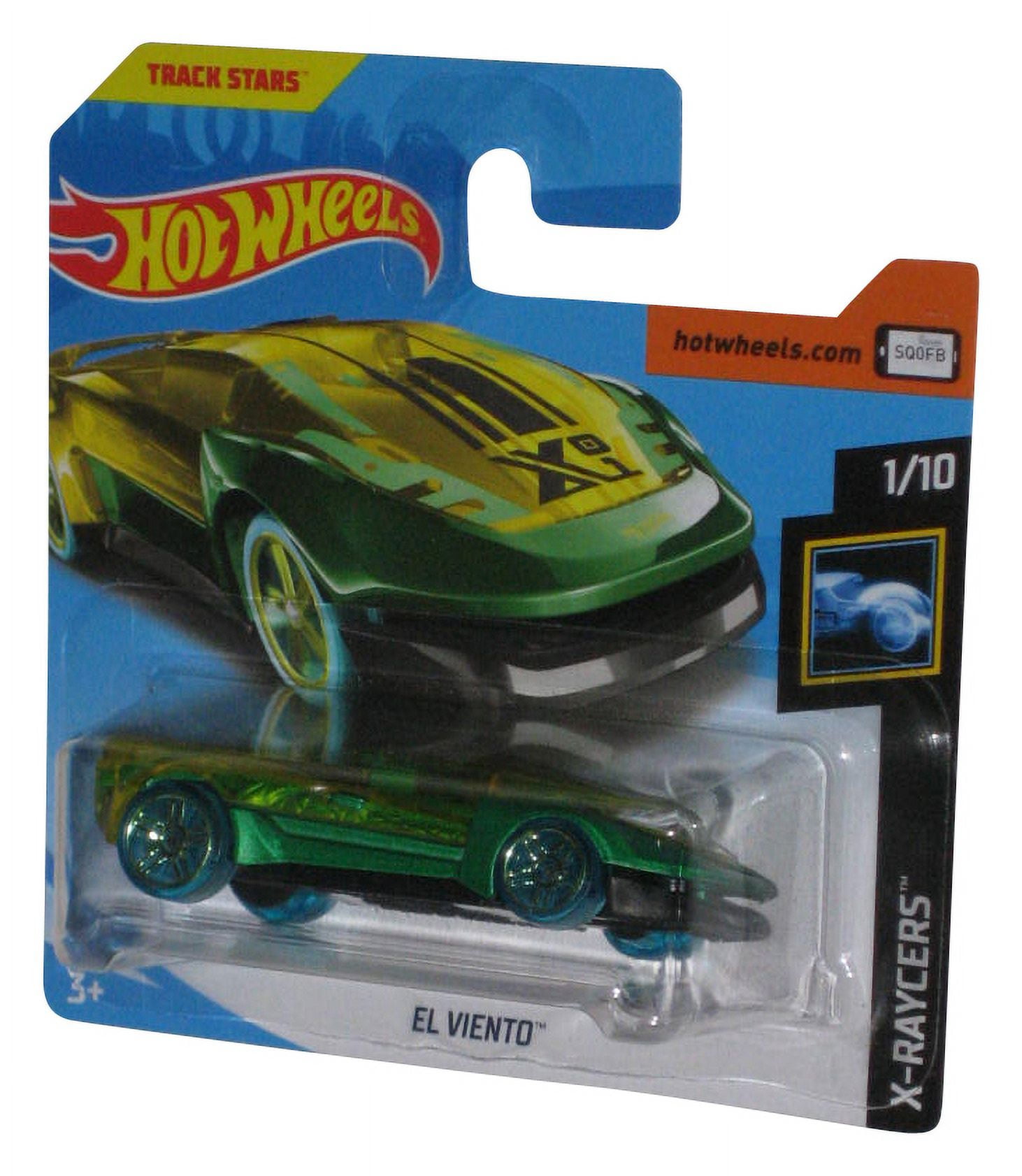 Hot Wheels X-Raycers (2017) Green El Viento Toy Car 1/10 - (Short Card ...