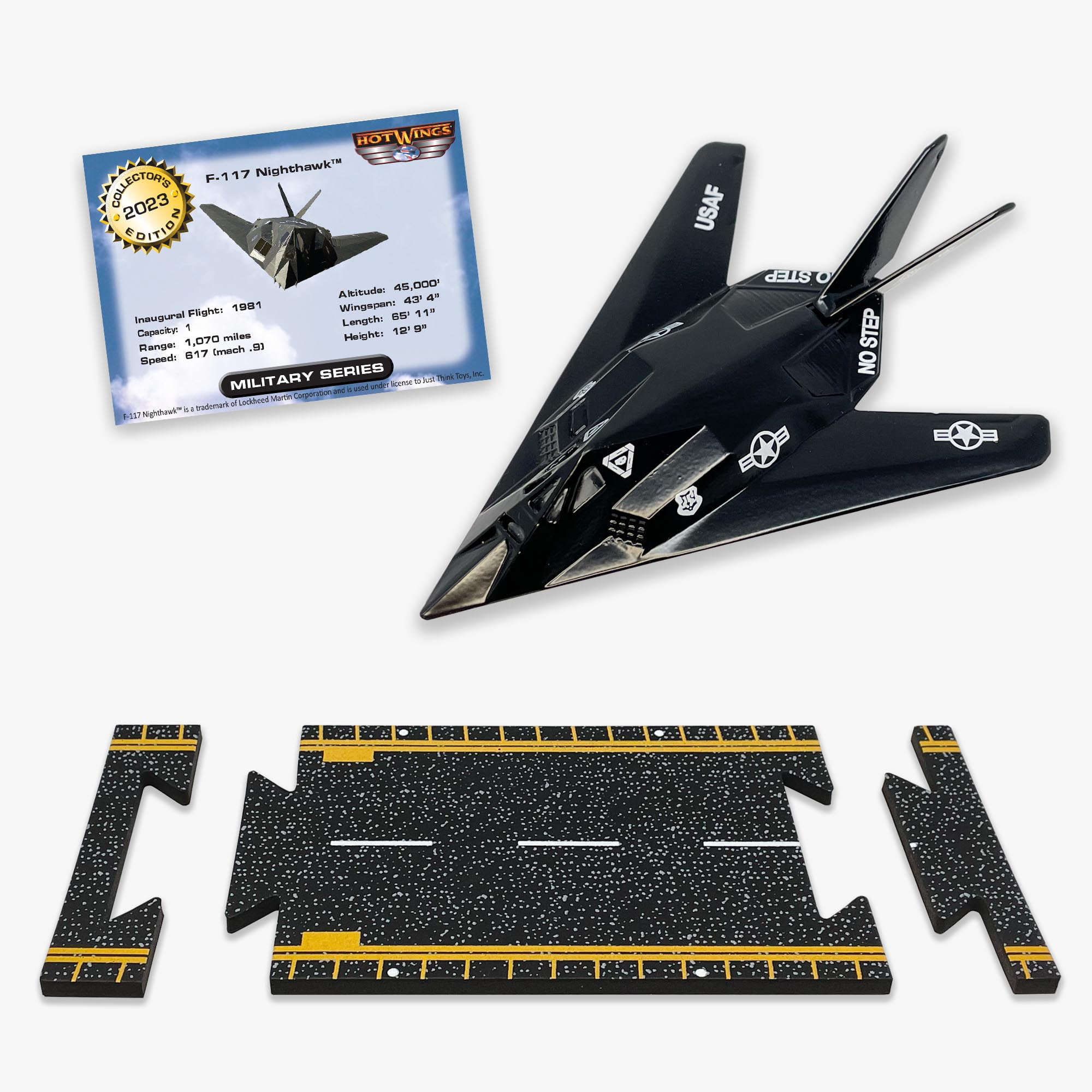 Hot Wings Planes F-117 Nighthawk Die Cast Collectible Plane with ...