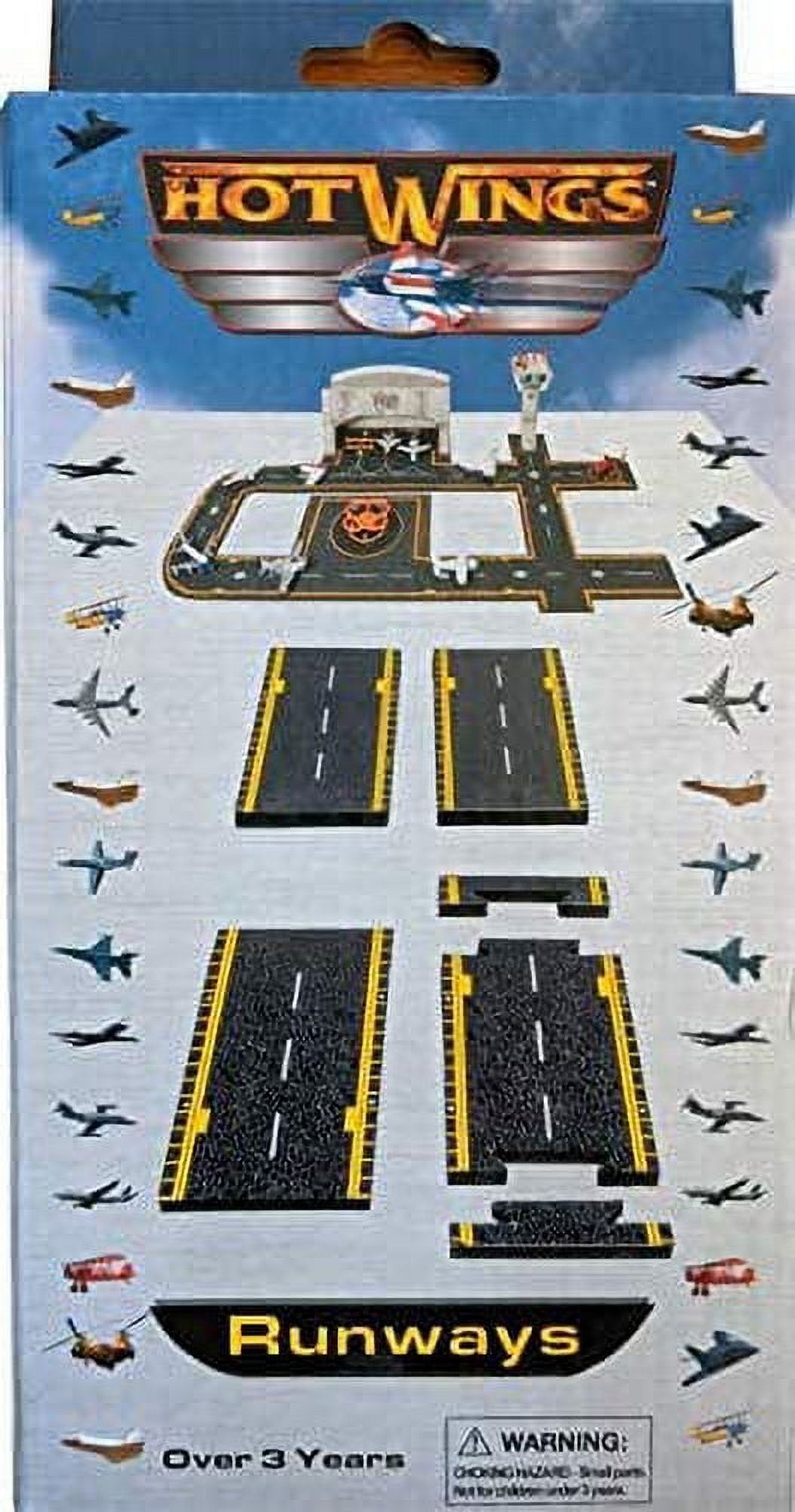 Hot Wings Collectible Planes, Airport Set Toy, Includes Runway, Turns ...