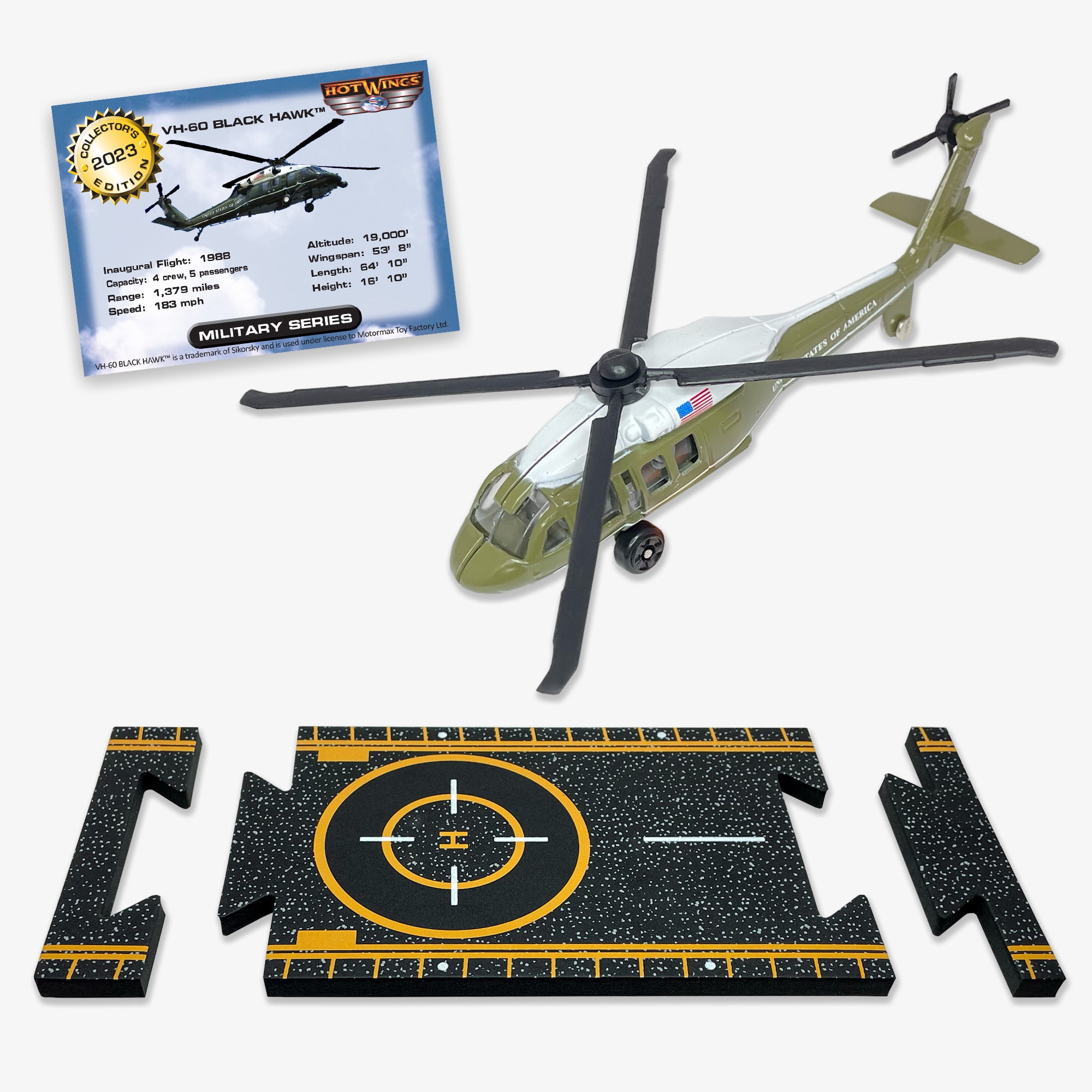 Hot Wings VH-60 WhiteHawk (Presidential) with Connectible Runway ...