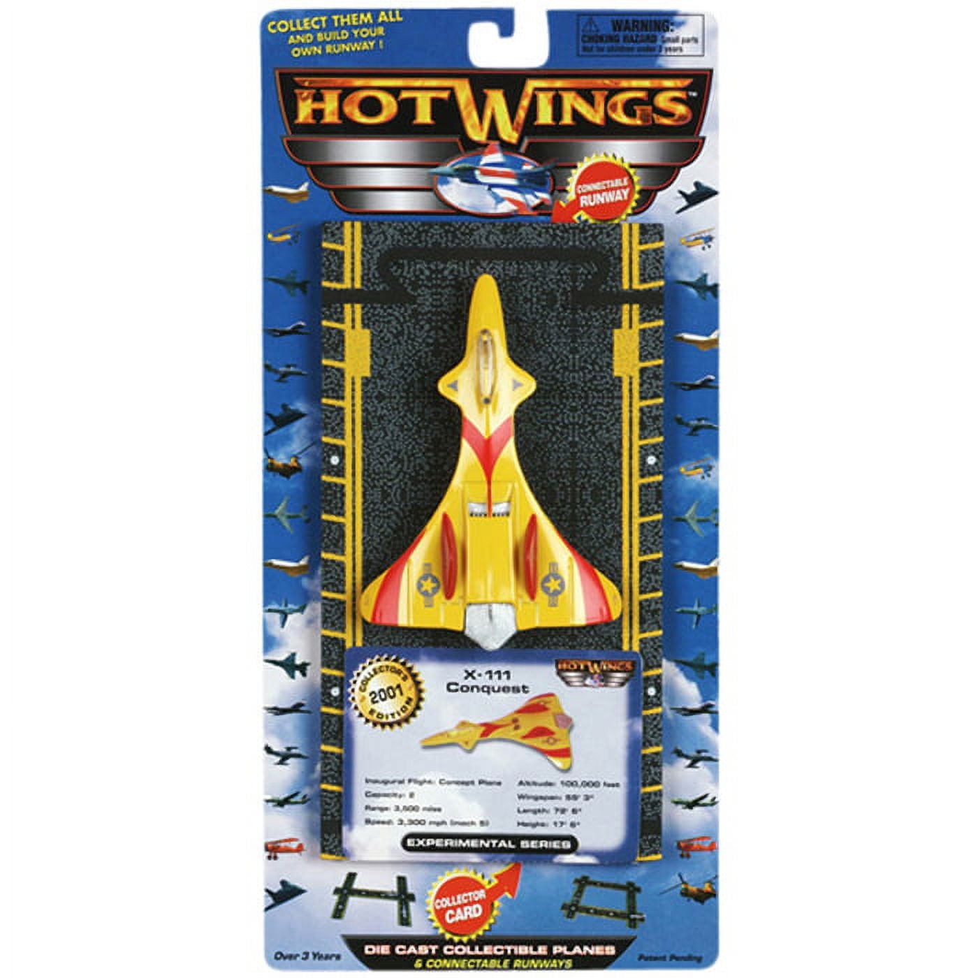 Hot Wings X 111 Die Cast Collectible Plane With Connectible Runway 1
