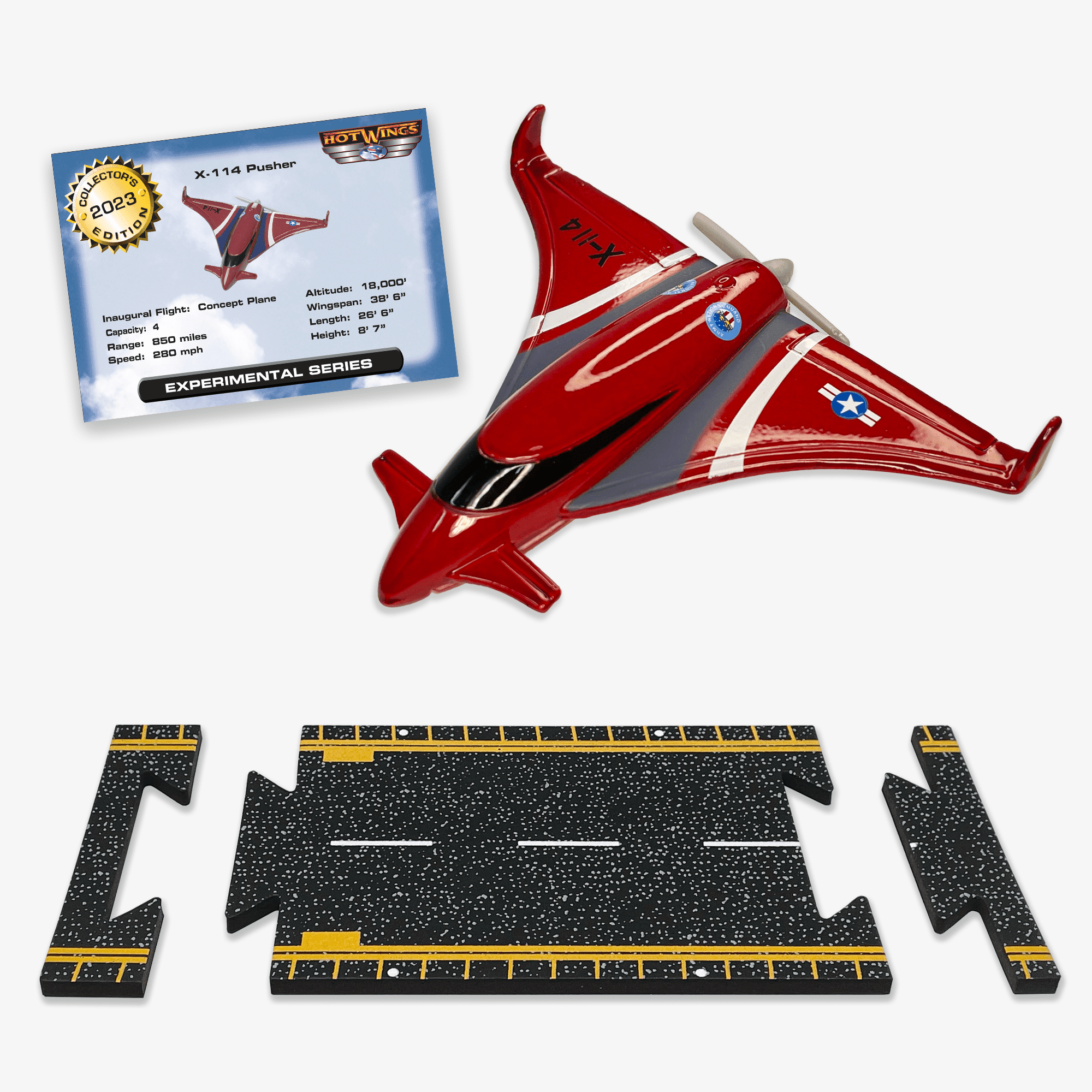 Hot Wings X-114 Pusher with Connectible Runway - Walmart.com