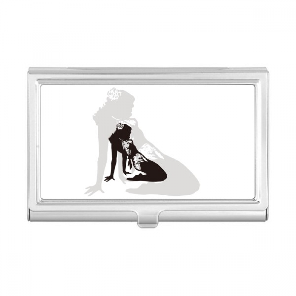 Hot Woman Girl Uniforms Business Card Holder Case Pocket Box Wallet ...