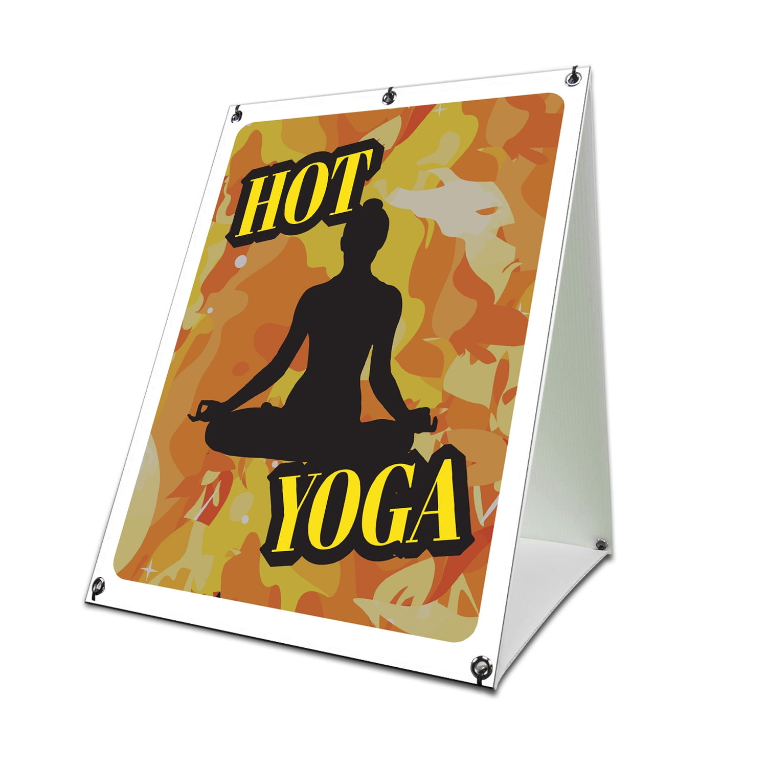 Hot Yoga 18" x 24" A-frame Sidewalk Sign| Advertise Your Business ...
