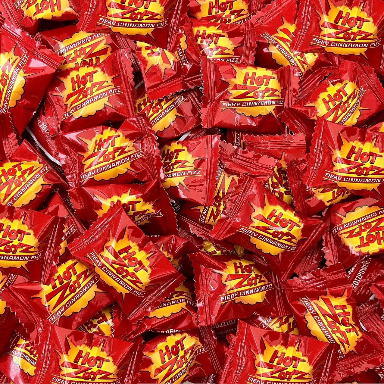 Hot Zotz Fiery Cinnamon Fizz, Bulk & Delicious Fun Size Candy (2 Pounds ...