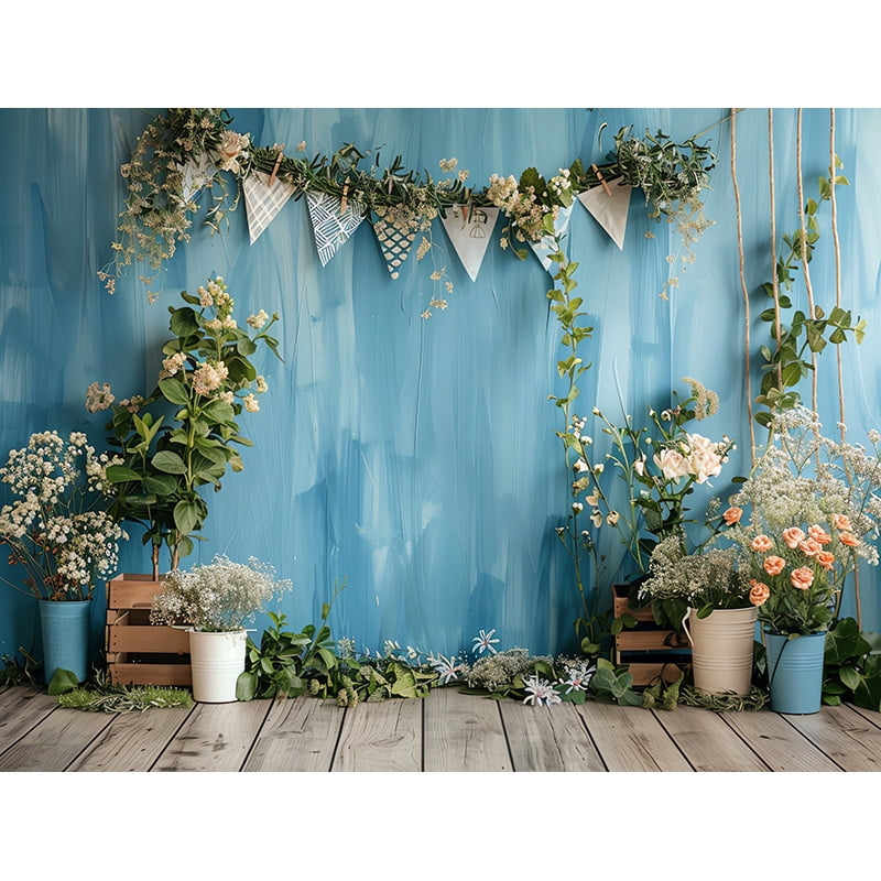 Hot air balloon Happy Birthday Photography Background Football Floral ...