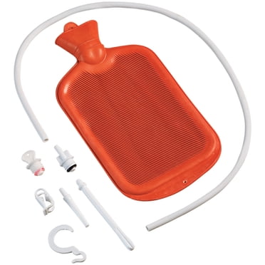 Classic Red Rubber Heating Hot Water Bottle for Pain Relief, Muscle ...