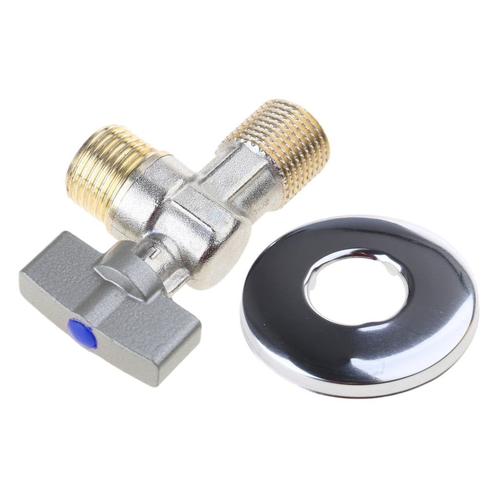 Hot and Cold Water Control Valves Brass Flow Angle Valves Filling ...