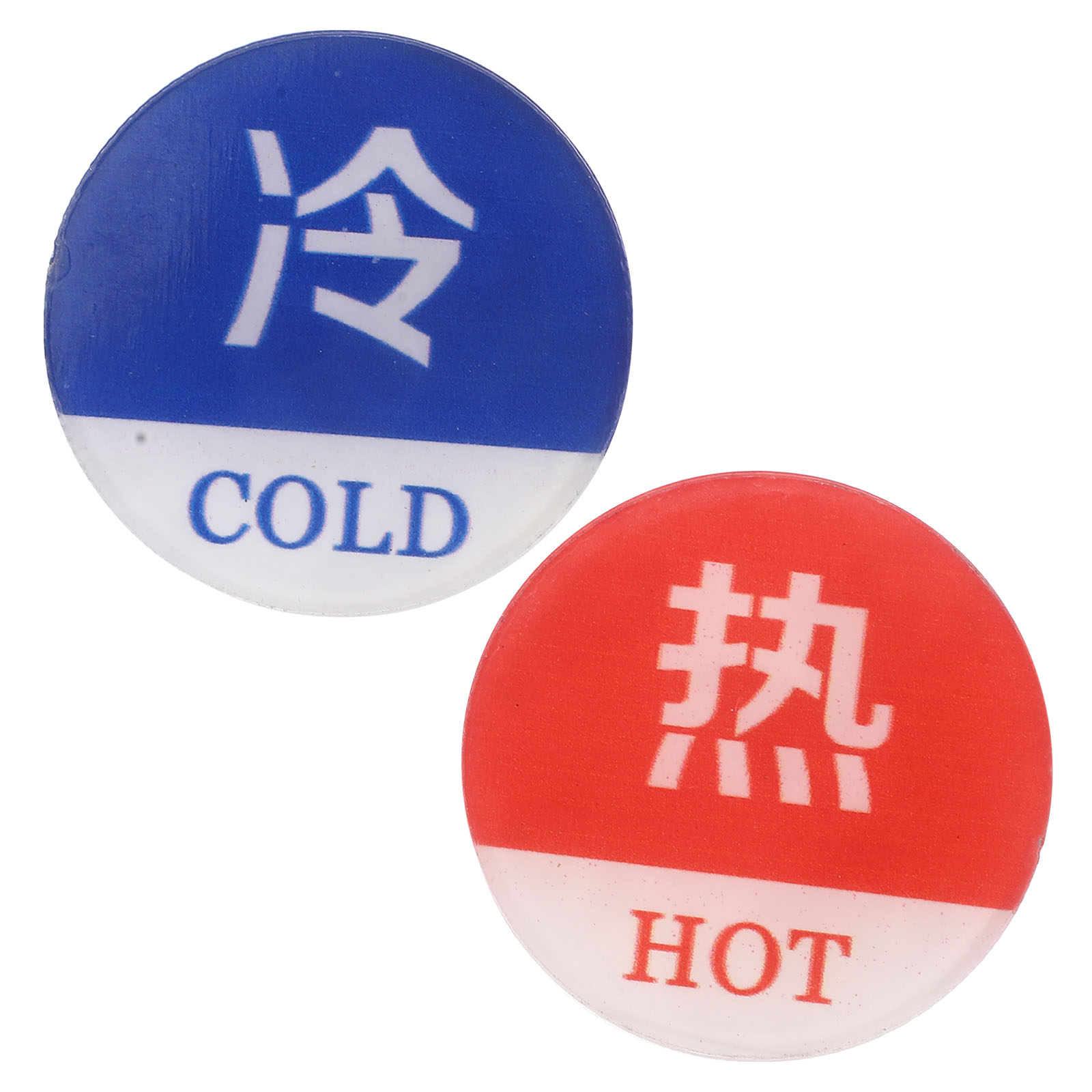 Hot and Cold Water Signs Small Sticker Stickers for Faucet Tag Bath ...