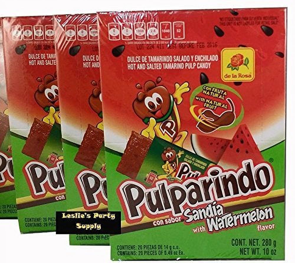 Hot and Salted Tamarind Pulp Candy with Watermelon Flavor, 20 ct box ...