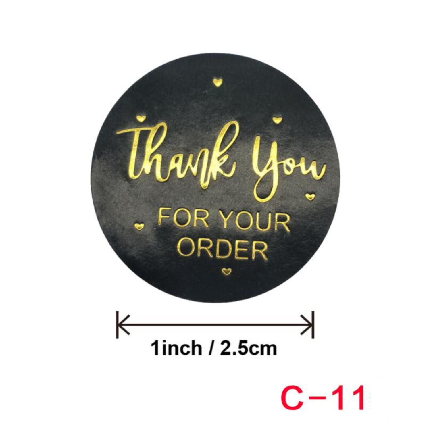 Hot custom black hot gold thank you sticker envelopes/Holiday ...