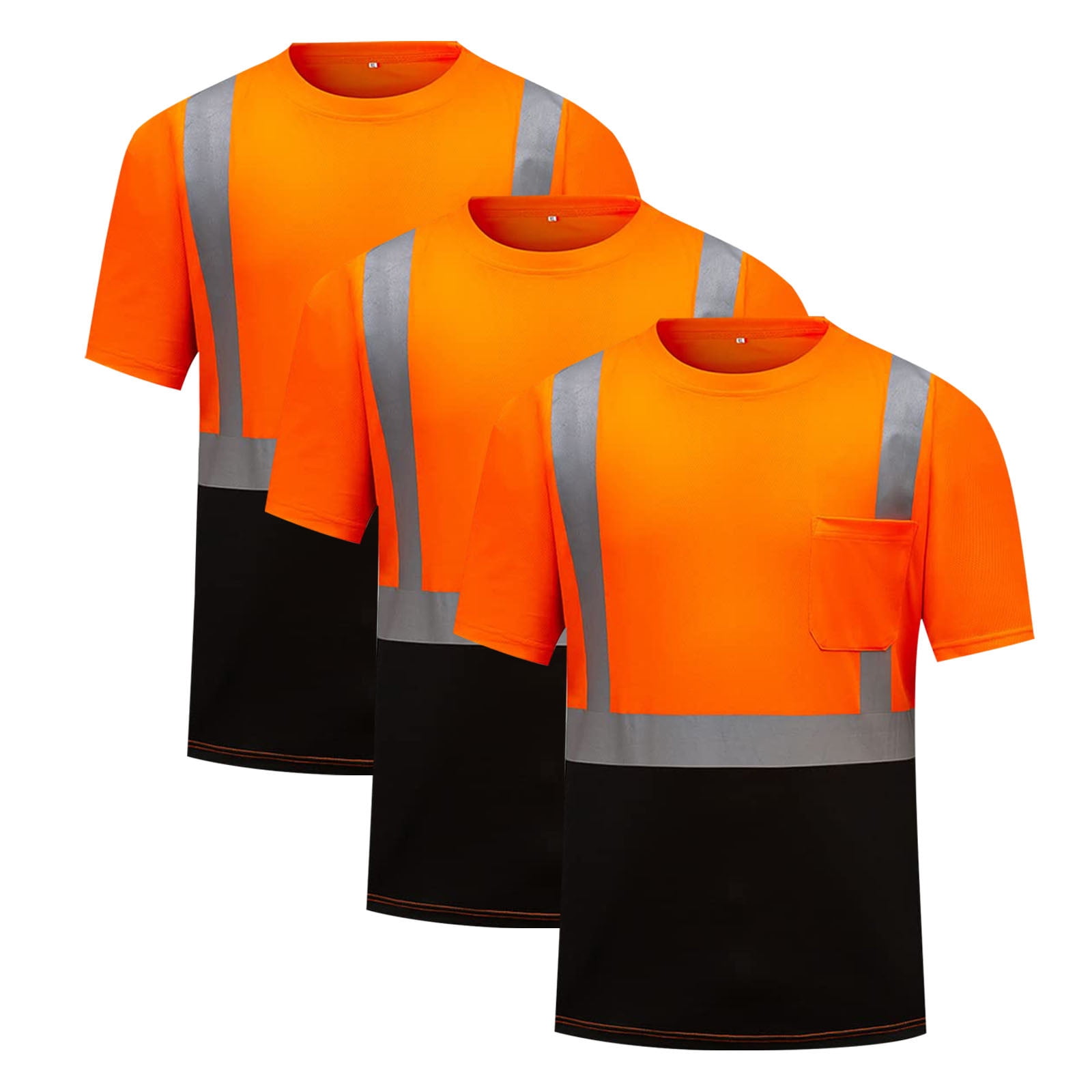 Hot days, bold styles SSAAVKUY 3 Pack Hi Vis Shirts for Men Class 3 ...