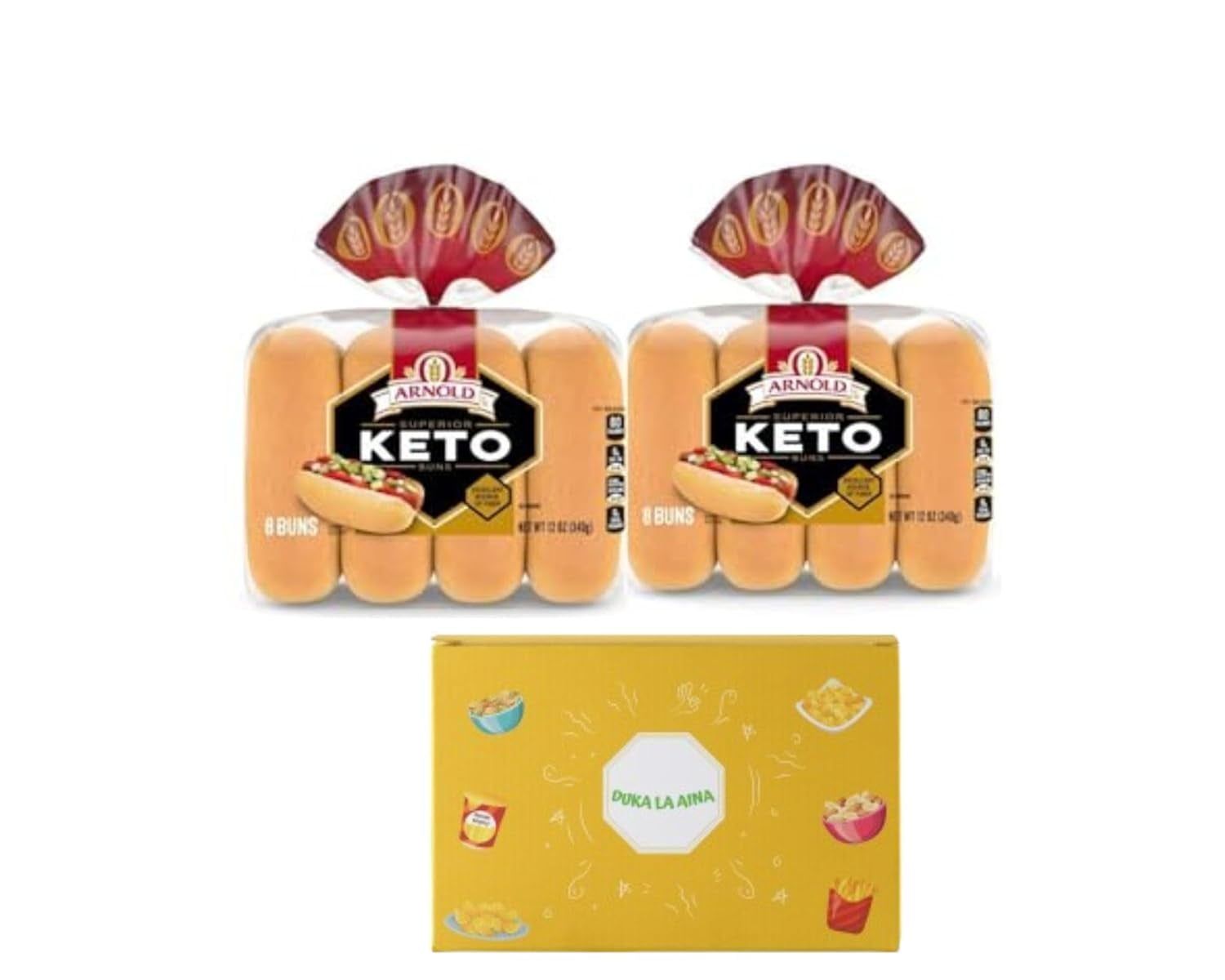 Hot dog Buns - 3 Grams Net Carbs- 70 Calories per Bun - Perfect for a ...