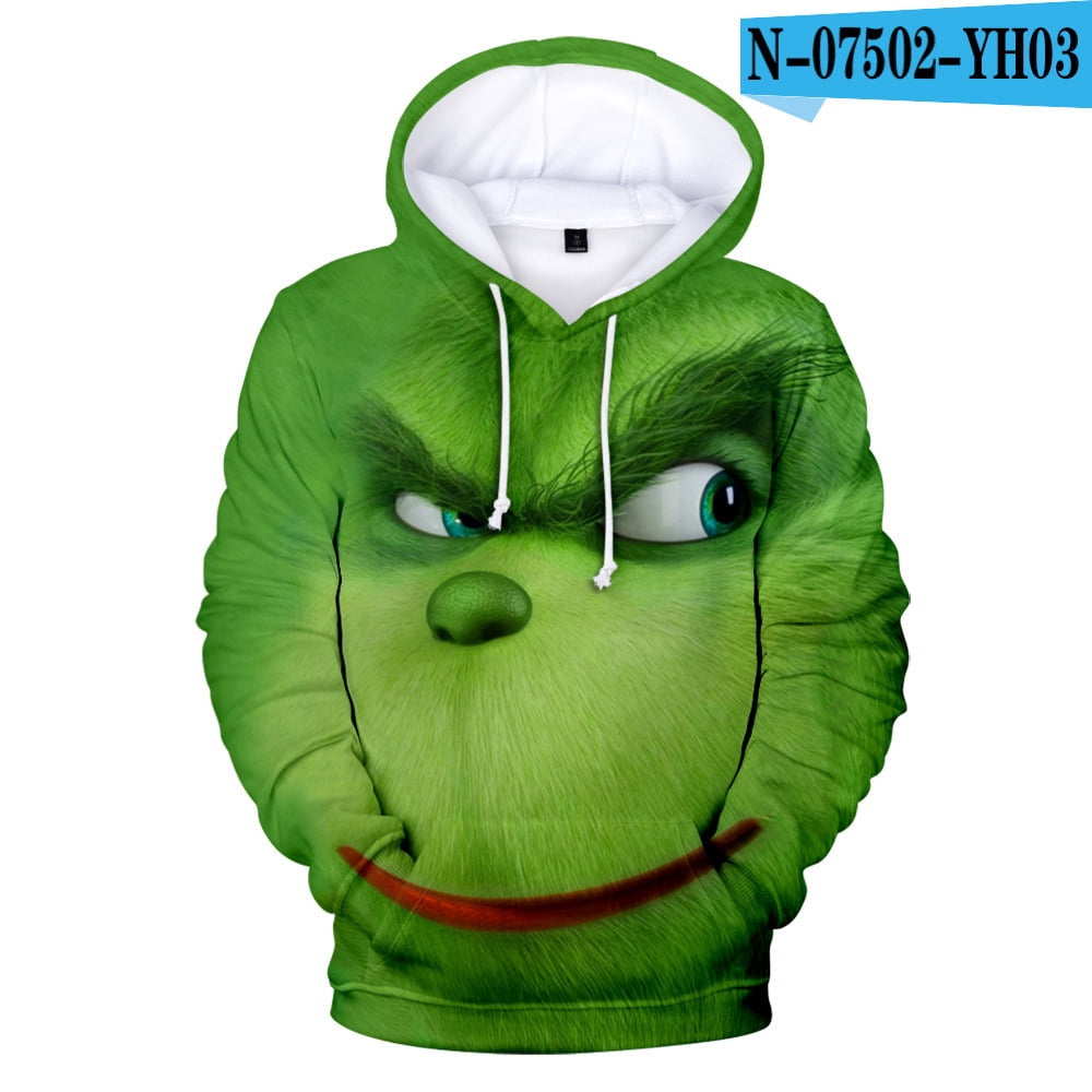 Hot new green fur strange Grange hoodie, men and women plus velvet ...