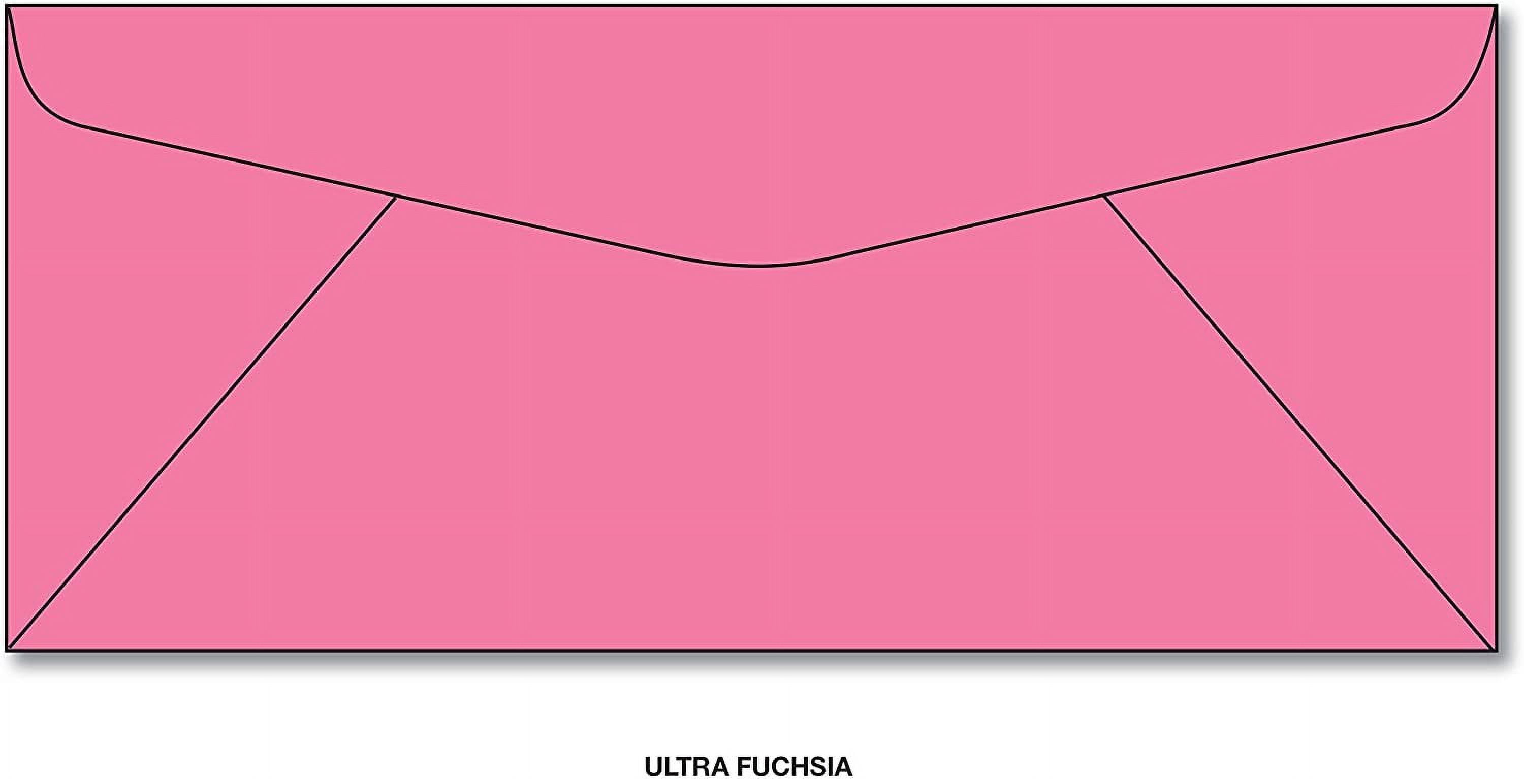 Hot pink Ultra Fuchsia #10 Business Envelopes - 100 Envelopes - Walmart.com
