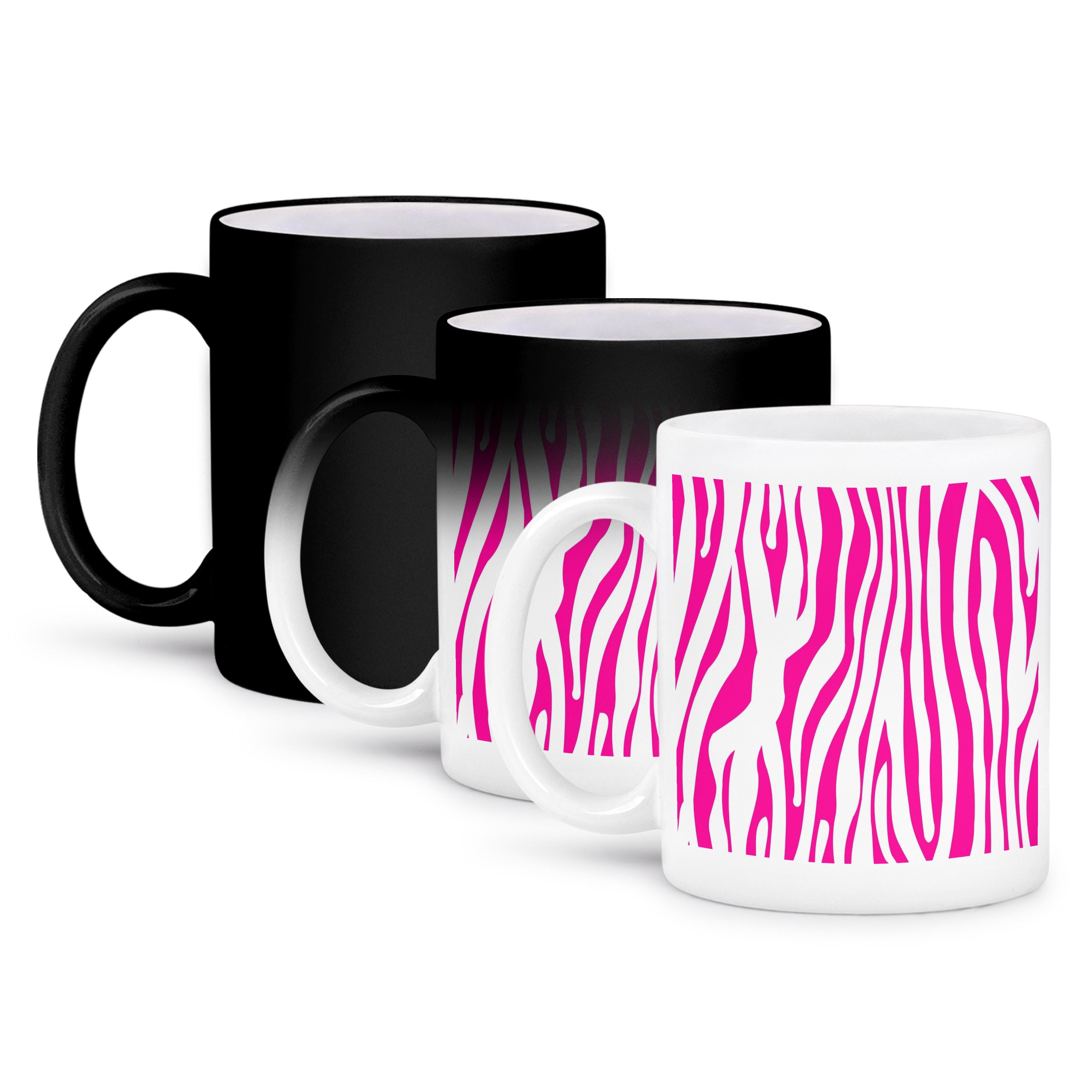 3dRose, Hot pink and white vertical zebra stripes - wild and cute ...