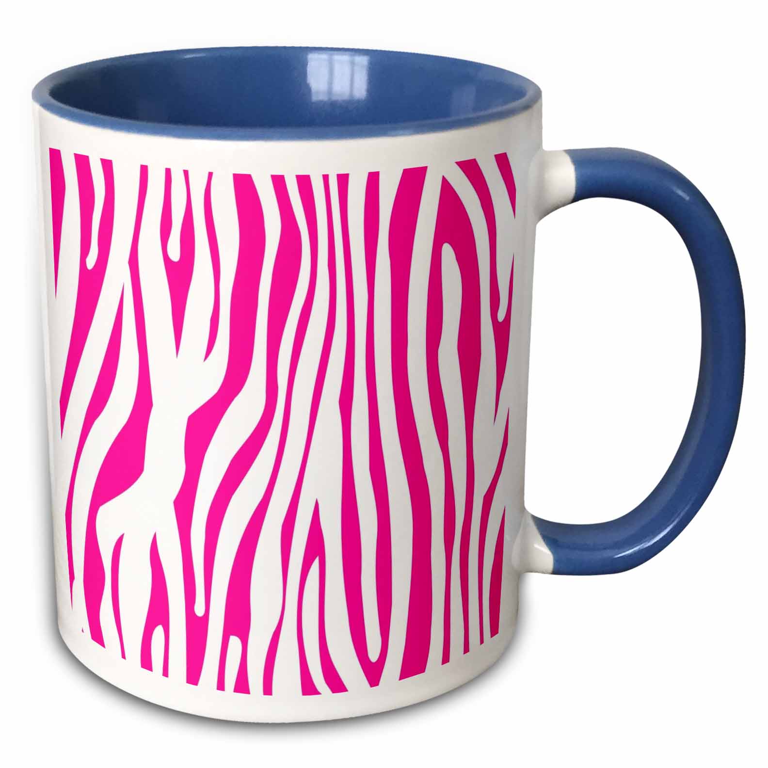 Hot pink and white vertical zebra stripes - wild and cute striped girly ...