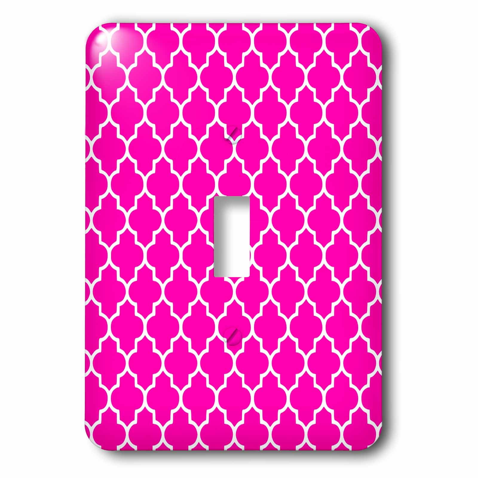 Hot pink quatrefoil pattern - girly Moroccan style - modern ...