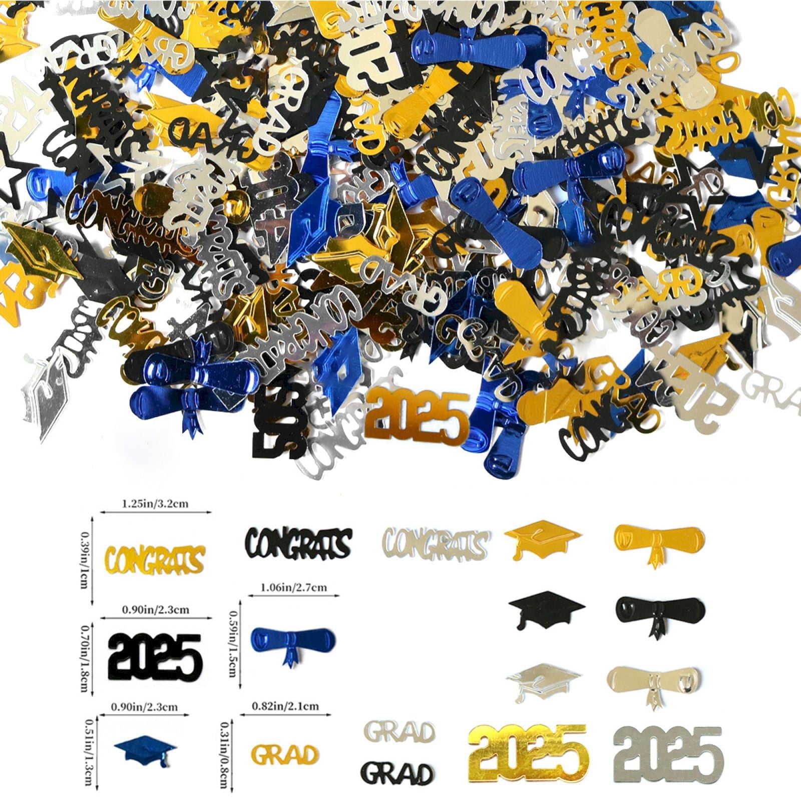 Hot sale! Graduation Decorations 2025 Blue 1 Set Of Graduation Congrats ...