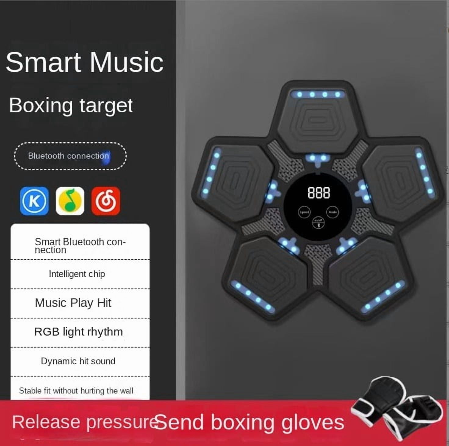 Hot-selling boxing target music Bluetooth music boxing wall target home ...