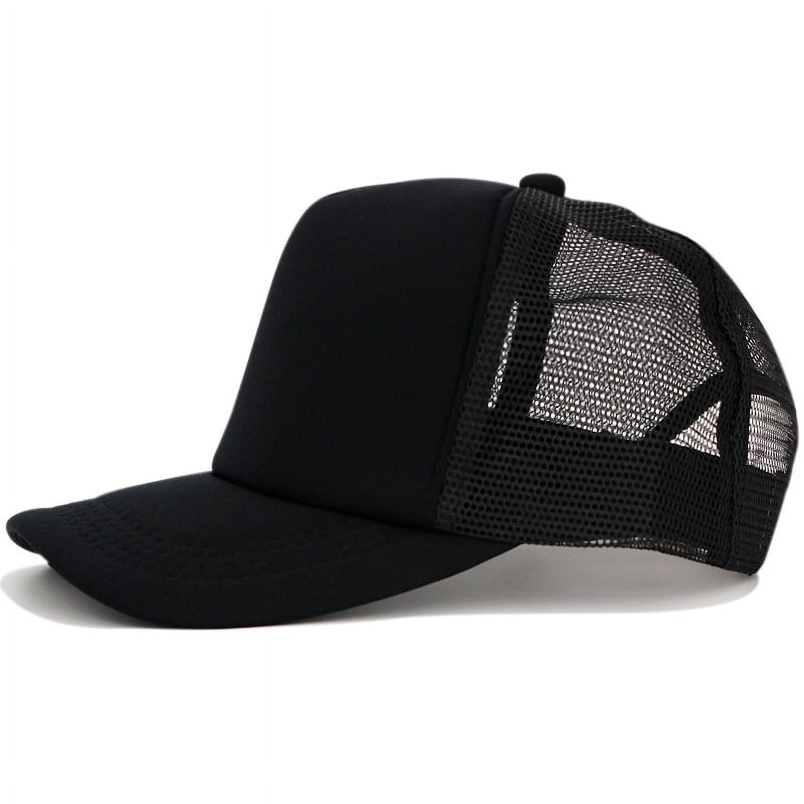 Hot summer new hat men solid color all match breathable mesh baseball ...