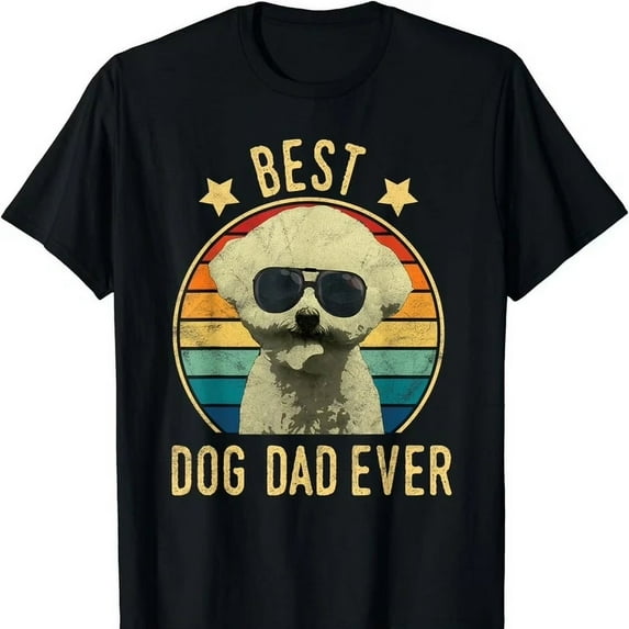 Hot t1rending T-S1Hirt With Best Dog Dad Ever Bichon Frise Father'S Day ...