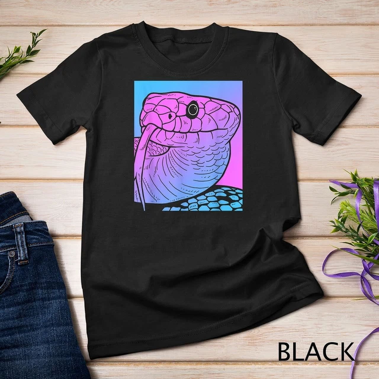Hot trending Vaporwave Snake Aesthetic T-Shirt - Pastel Goth Serpent ...