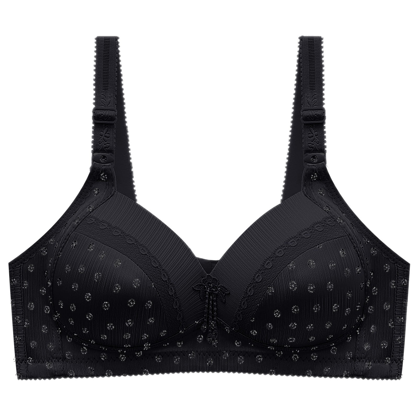 Hot6sl Bra for Women,Women's Fashion Printed Non Steel Ring Bra with No ...