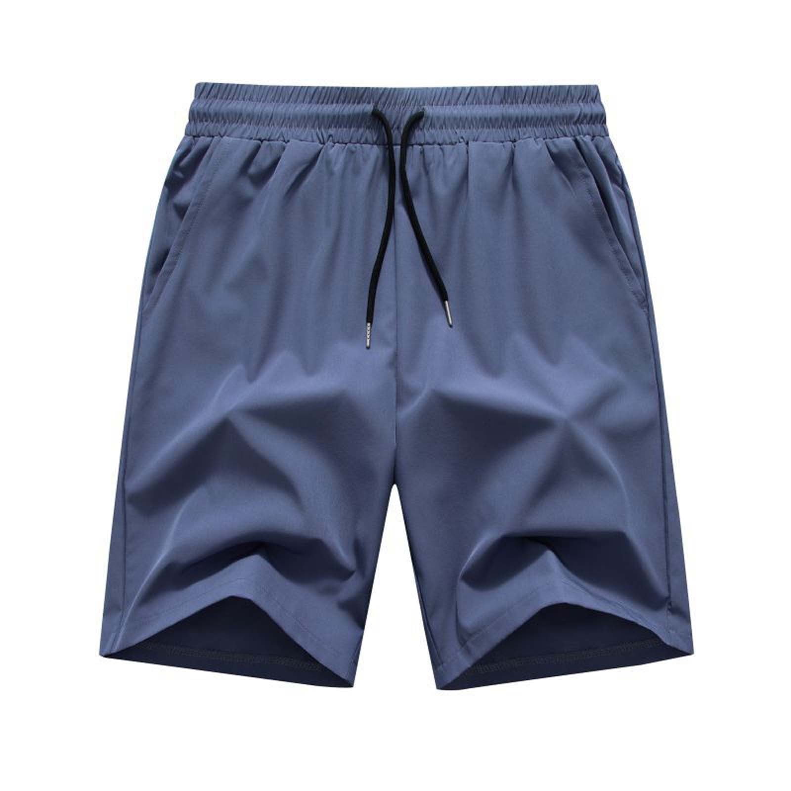 Hot6sl Shorts for Men Summer Solid Color High Waist Classic Fit ...