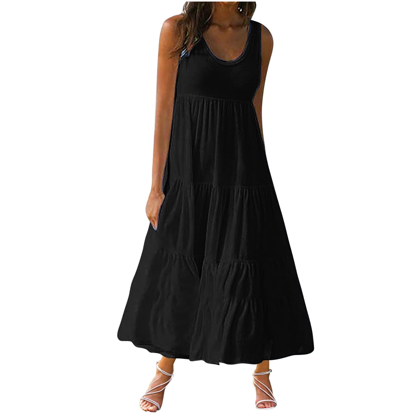 Hot6sl Women Tank Sundresses Casual Midi Dress Summer Dresses for Women ...