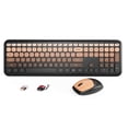 HotFox Wireless Keyboard and Mouse Combo, Full-Size Retro Typewriter ...
