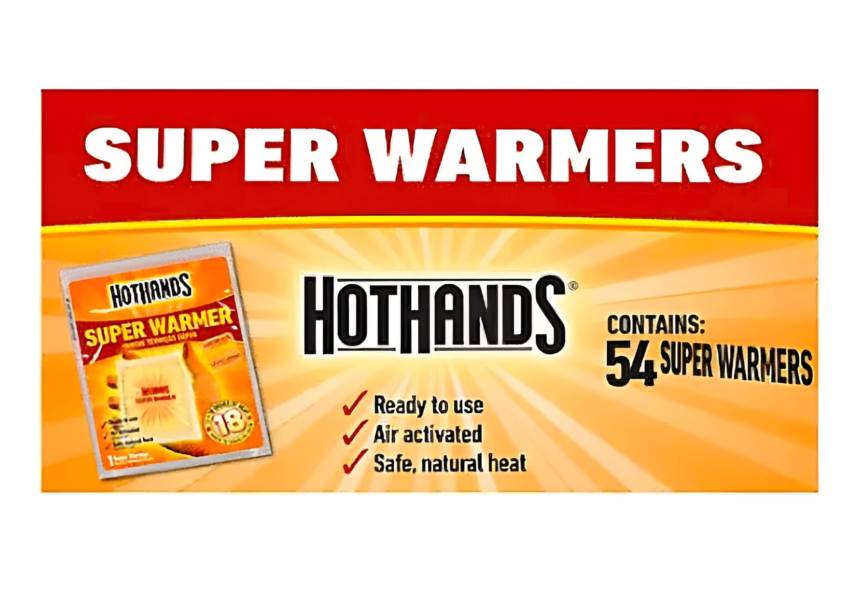 HotHands Disposable Super Warmers Bulk Pack, Large Value 54 ct ...