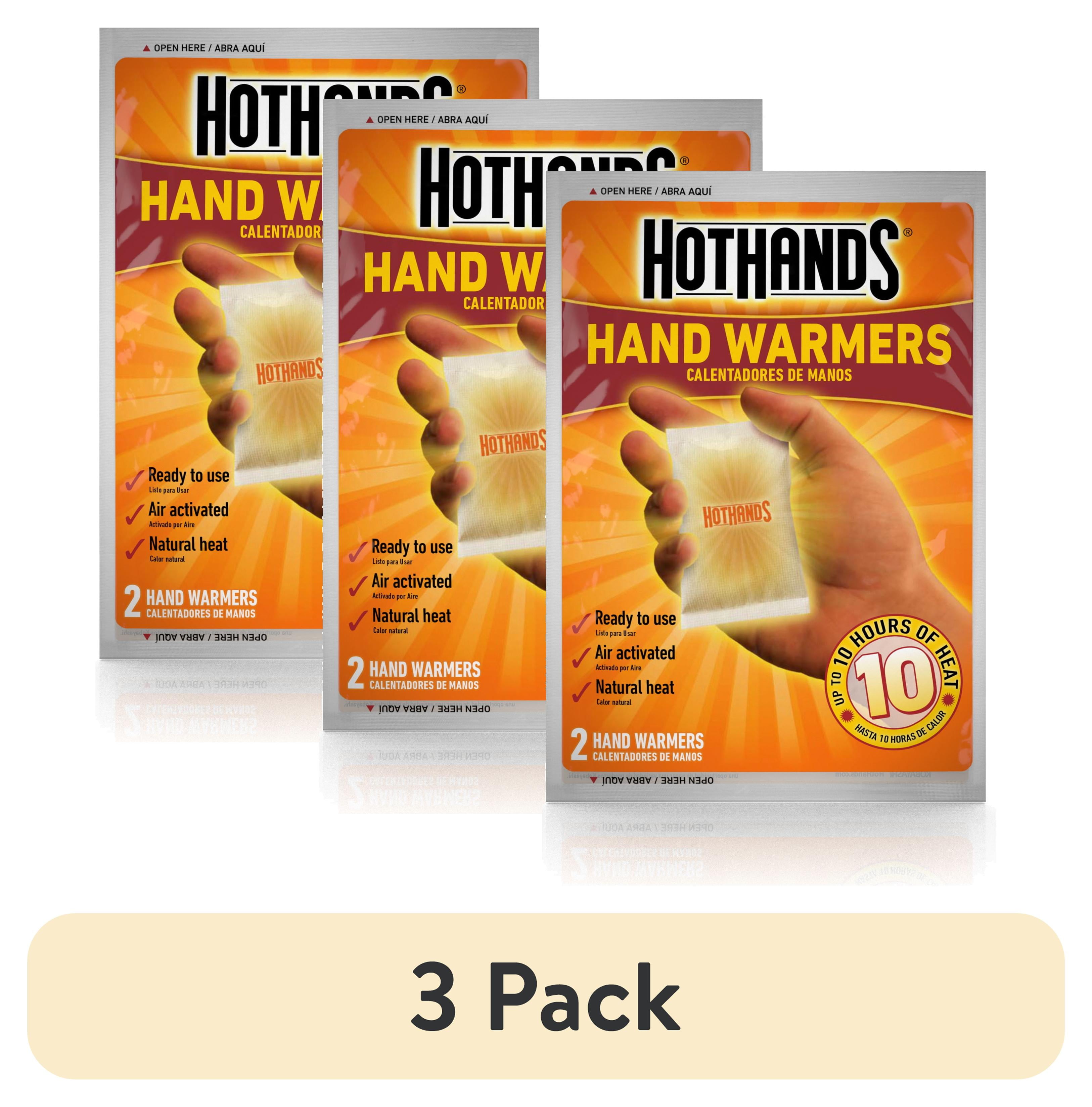 (3 pack) HotHands Hand Warmers, 1 Pair Pack up to 10 hours of heat ...