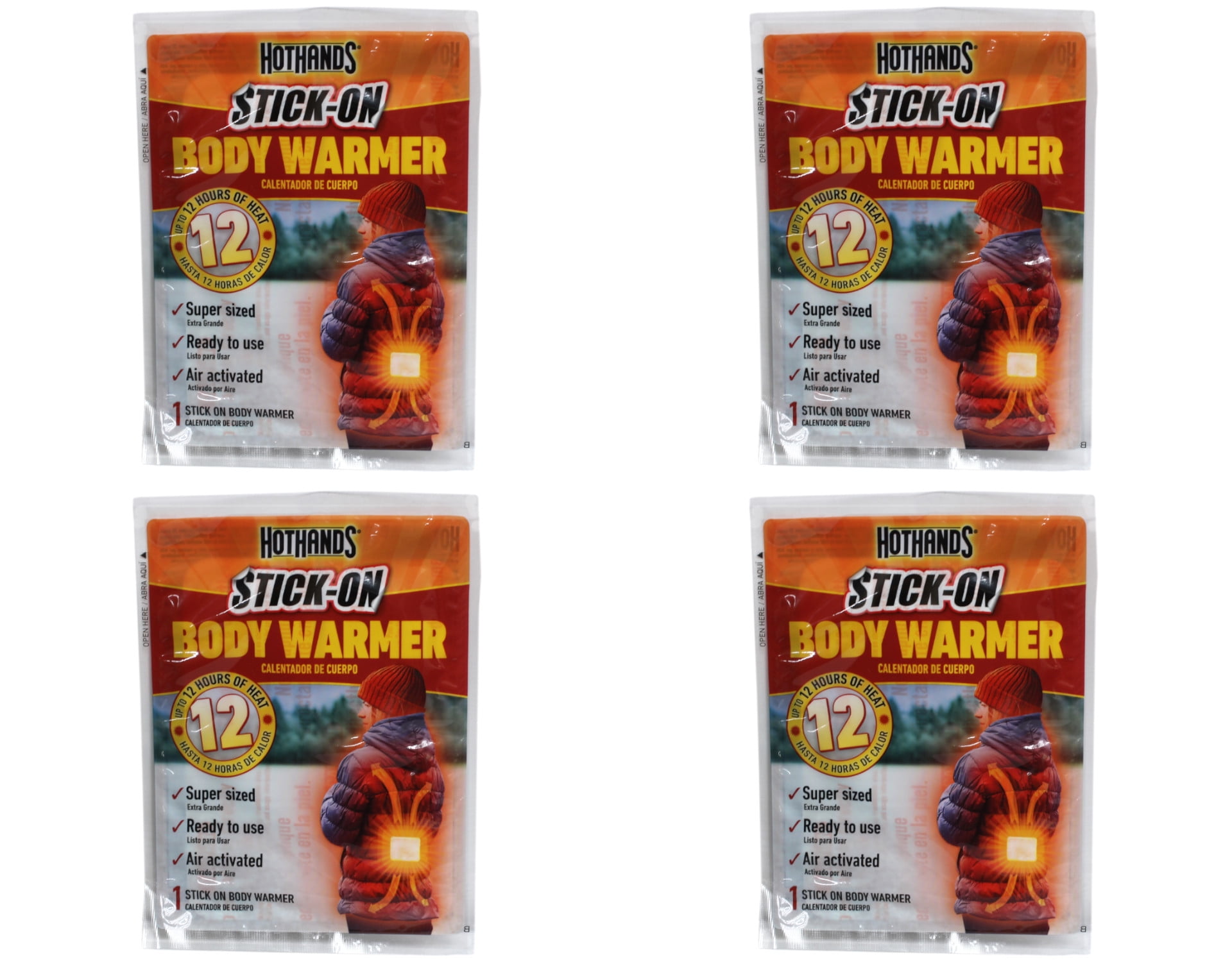 HotHands Supersize Body Warmer with Adhesive Up to 12 Hours of Heat ...