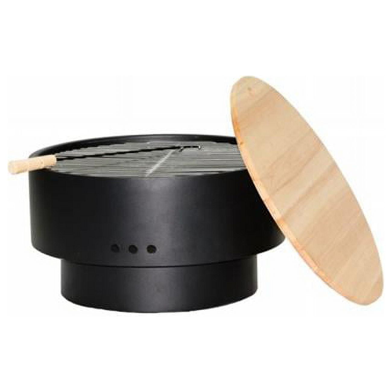 HotSpot Solid Base Revolver Fire Pit with Wooden Top - Walmart.com